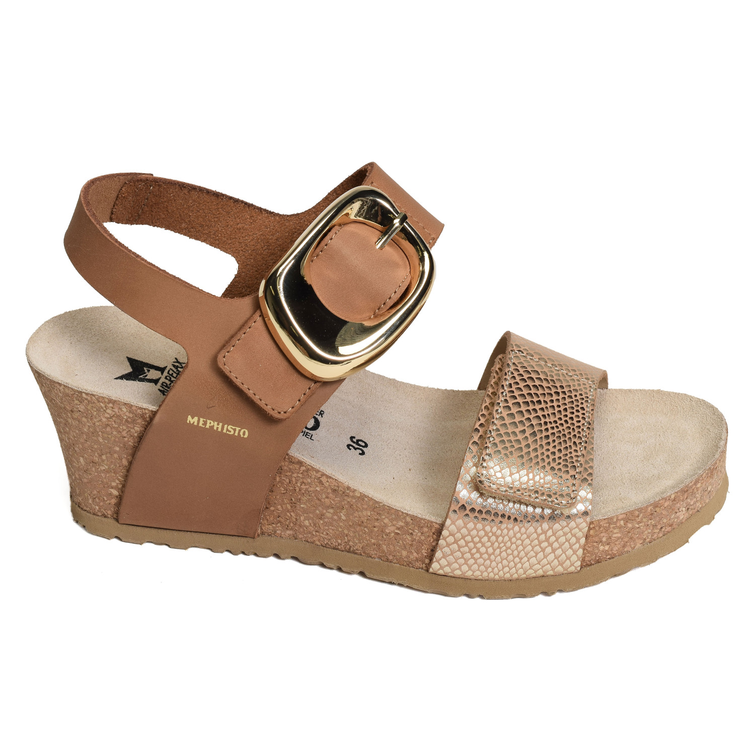 LEANDRE Sand, Sandales compensées Mephisto